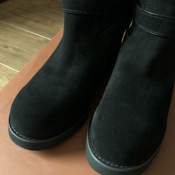 Coach | Shoes | Coachnwt Womens Black Suede Winter Boots | Poshmark